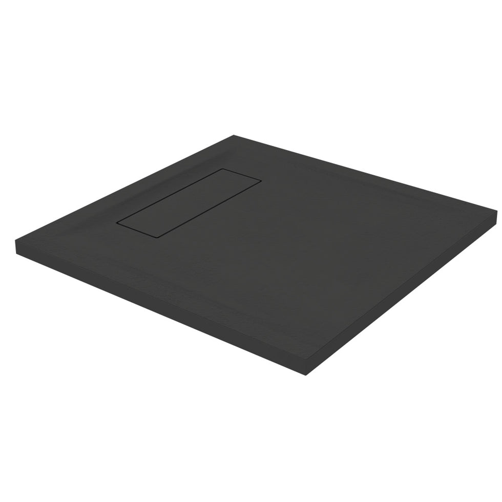 Roman Stone Infinity Slate Effect Shower Tray - 800 x 800 x 35mm