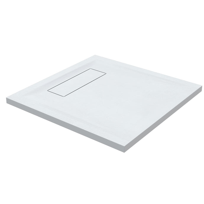Roman Stone Infinity Slate Effect Shower Tray - 800 x 800 x 35mm ...