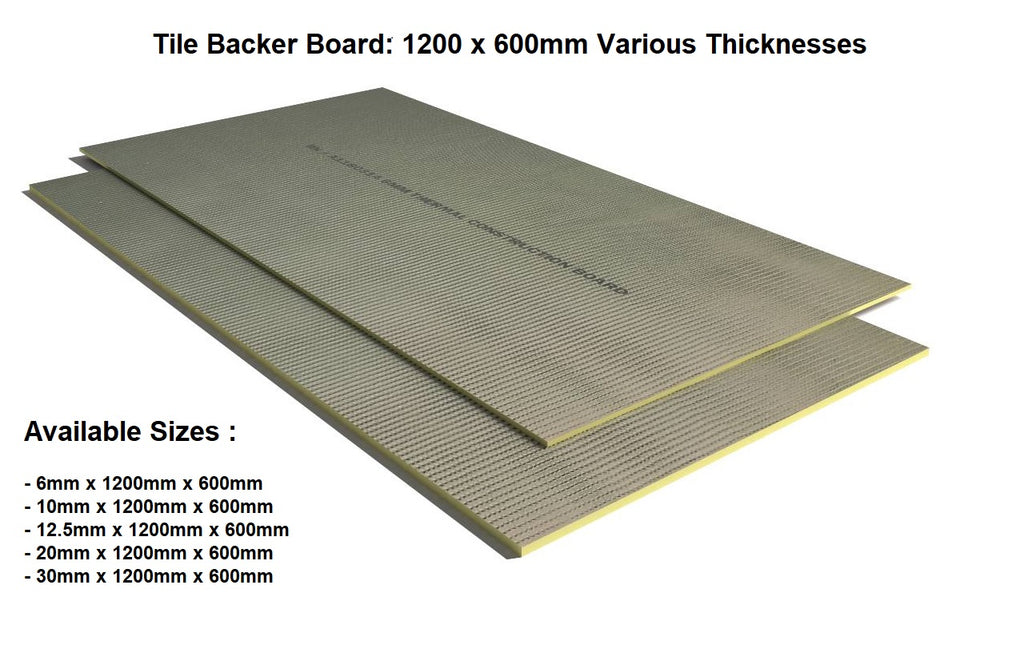 Tile Backer Board: 1200 x 600mm Various Thicknesses