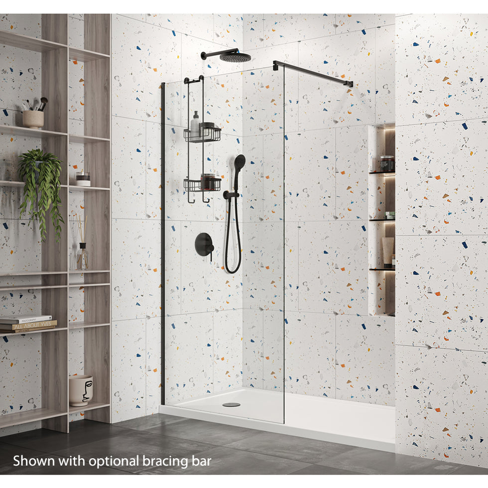 Roman Haven Wetroom Shower Screen Panel 400mm - Various Finish's