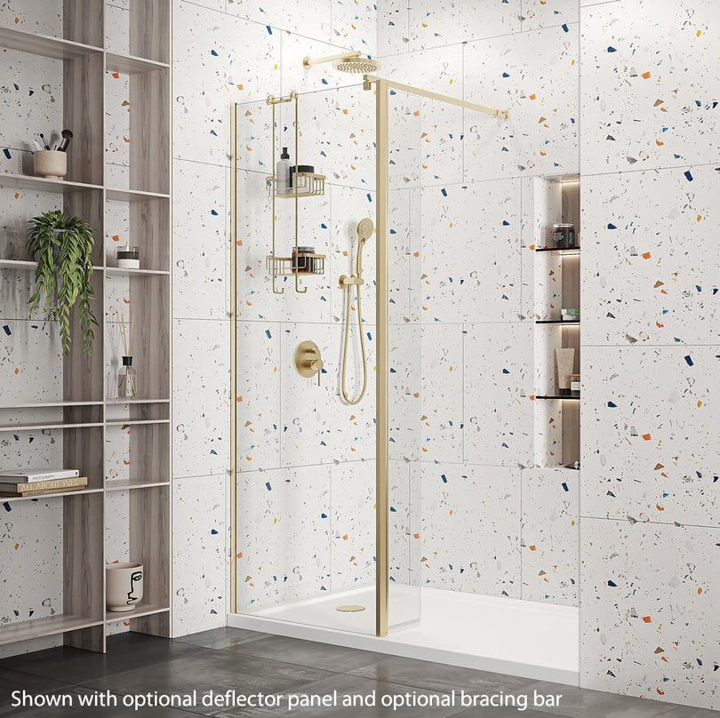 Roman Haven Wetroom Shower Screen Panel 400mm - Various Finish's