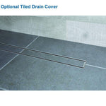 Impey Aqua Dec Linear 2 Wet Room Tray - 1200 x 900mm x 22mm