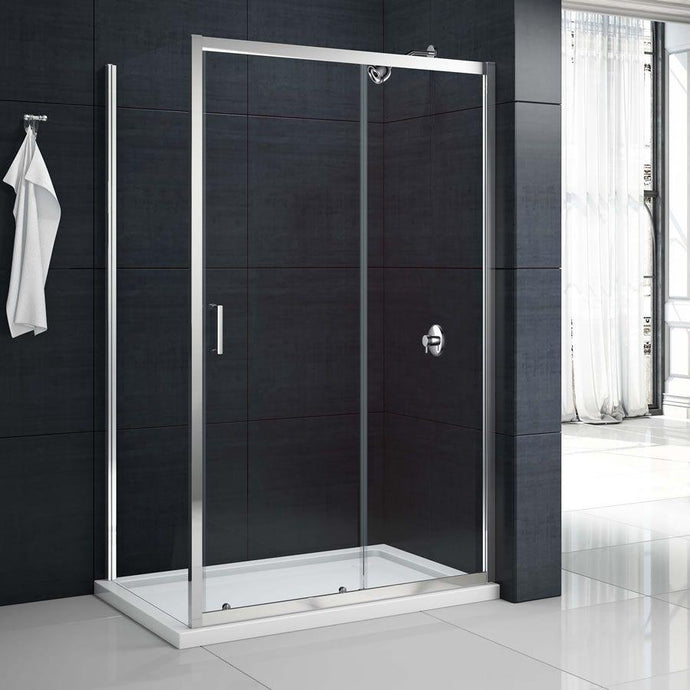 Merlyn MBOX Sliding Shower Door with Side Panel Shower Enclosure