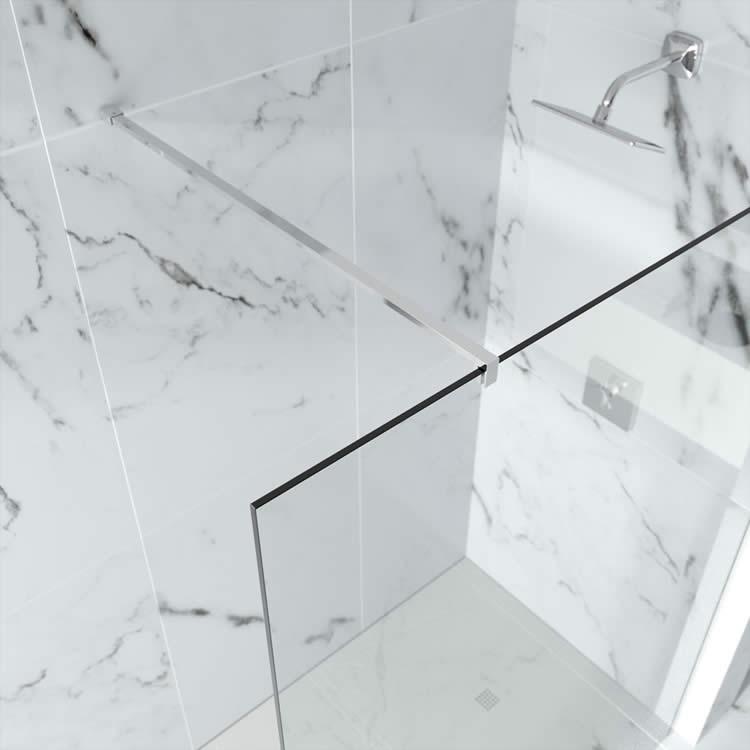 Merlyn Series Wet Room Shower Screen Straight Stabilising Bar - 1000mm