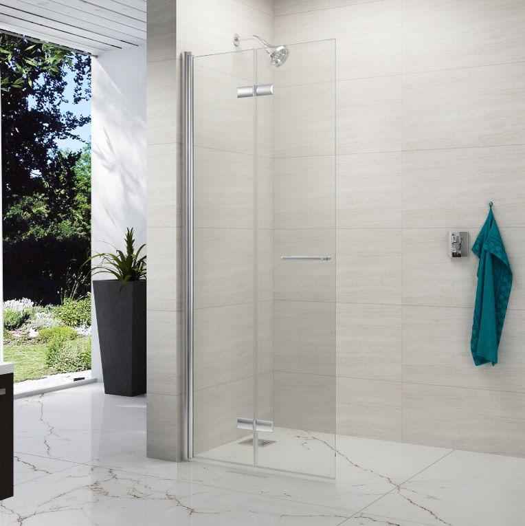 Merlyn 8 Series Folding Showerwall Wet Room Shower Screen - 1000mm