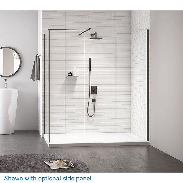 Merlyn Black Showerwall Wetroom Shower Screen Panel - 800mm – Wetrooms ...