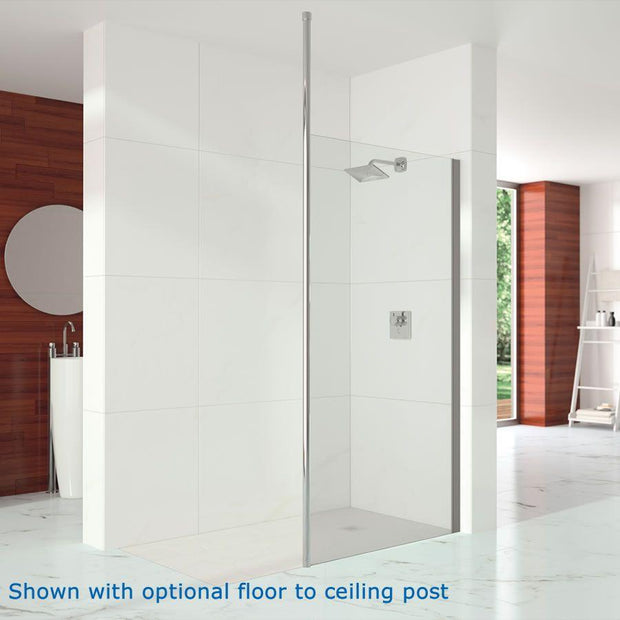 Merlyn 10 Series Showerwall Wet Room Shower Screen 1200mm: 10mm Thick