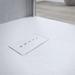 AKW Onyx Low Level Slate Effect Shower Tray: 1800 x 800 x 26mm