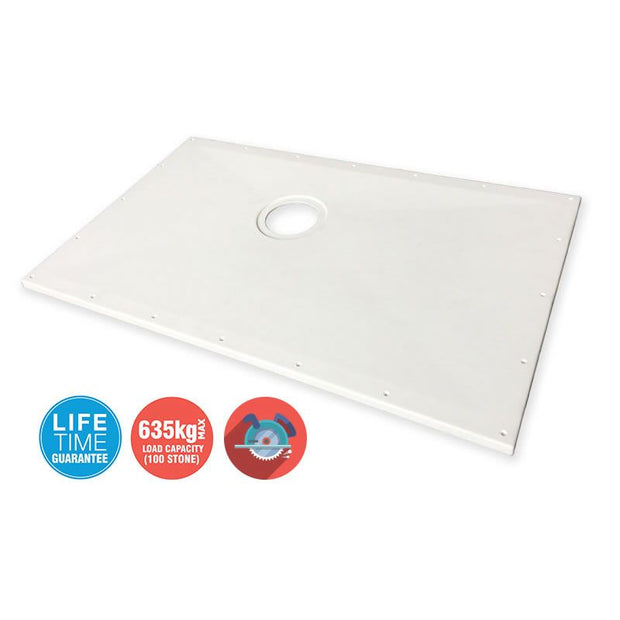 Contour ShowerDec Wet Room Shower Tray Floor Former: 1400 x 900 x 24mm