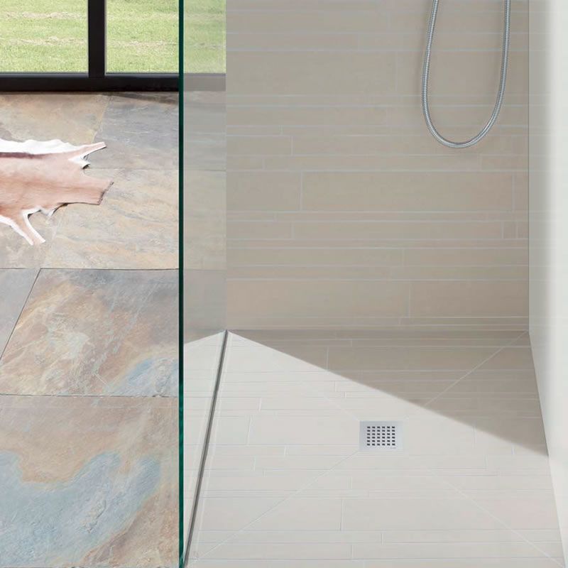 wedi Fundo Primo Wet Room Shower Tray: 1800 x 900 x 40mm OFFSET Drain