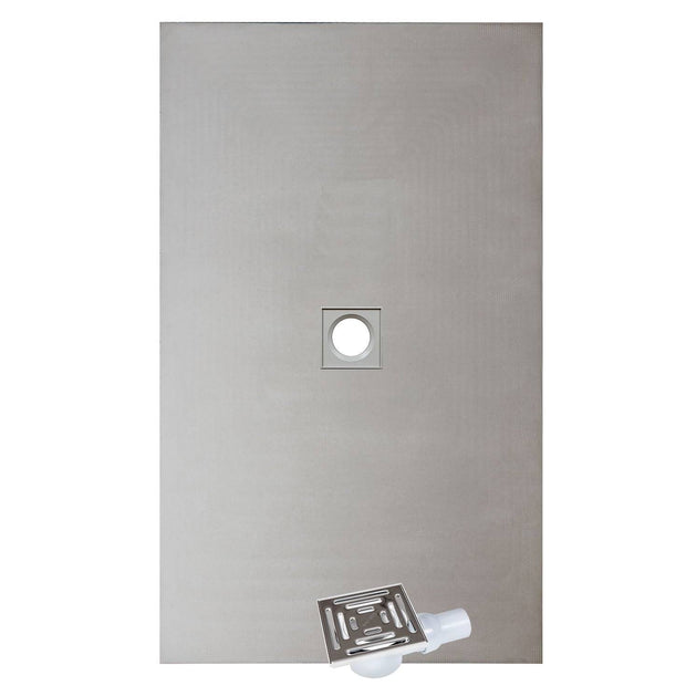 Wet Room Kit Walk in Shower Tray | 1200 x 900mm CENTRE Drain WetBase®